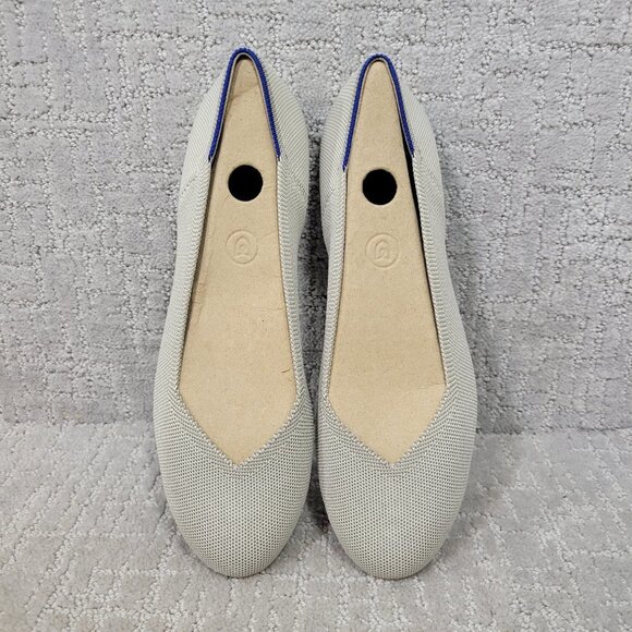 Rothy's | Shoes | Rothys The Flat Womens Flax Birdseye Slip On Ballet ...
